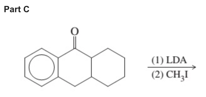 Solved Part A acetone (1) LDA (2) CH CHCH Br | Chegg.com