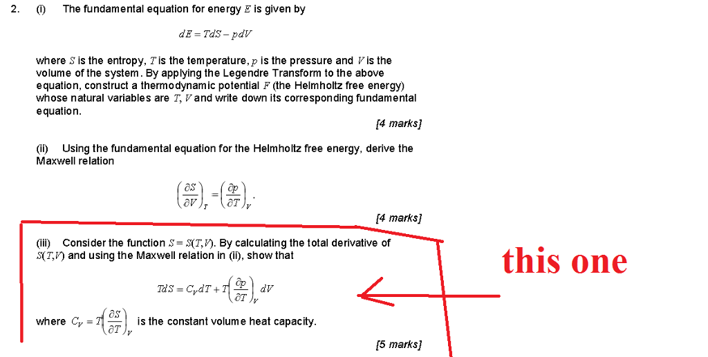Solved 2· The fundamental equation for energy E is given by | Chegg.com