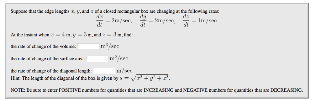 Solved Suppose that the edge lengths z, y, and 2 of a closed | Chegg.com