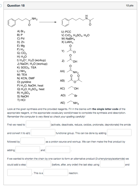 Solved Look at the given synthesis and the provided | Chegg.com