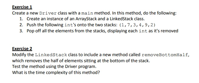 Solved I Can Push And Pop All A Stack But My Book Doesnt 
