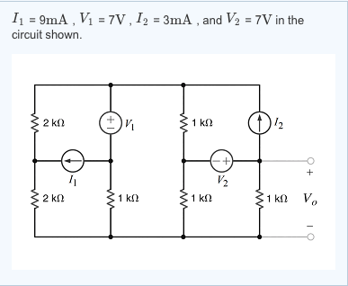 Use Multisim to find Vo. Express your answer to three | Chegg.com