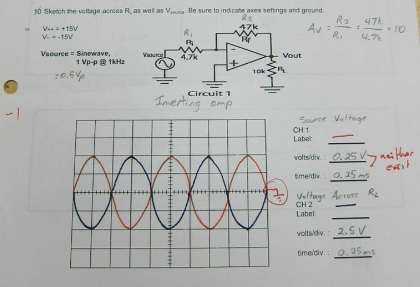 Solved Sketch the voltage across RL as well as Vsource. Be | Chegg.com
