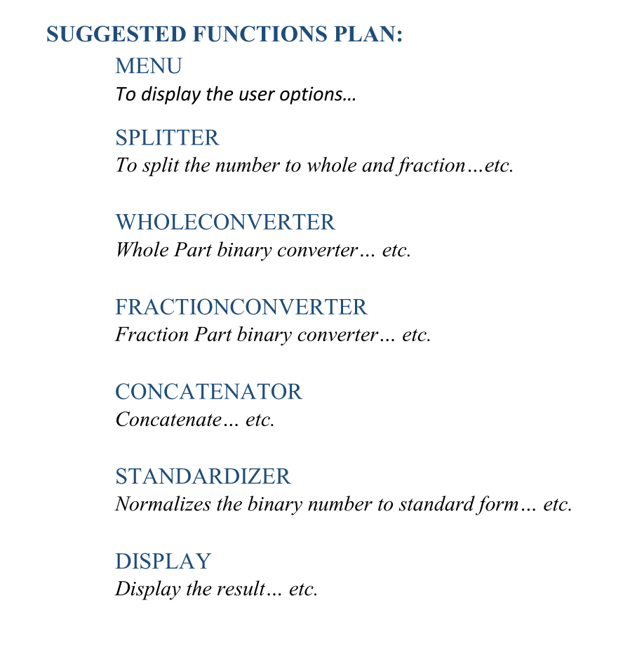 Solved Develop a plan to design and finally implement a set | Chegg.com
