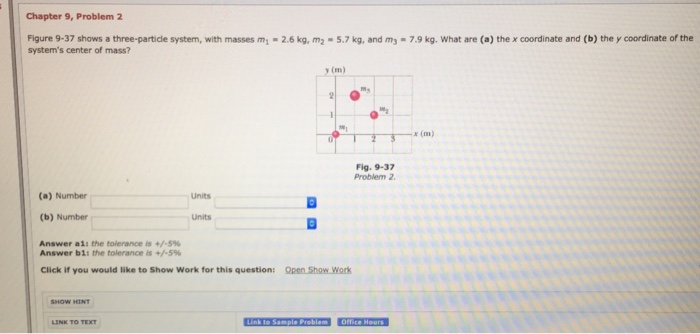 Solved Figure 9-37 shows a three-particle system, with | Chegg.com