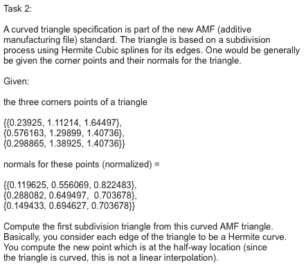 A curved triangle specification is part of the new | Chegg.com