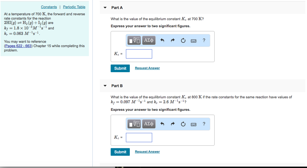 Solved Constants | Periodic Table Part A t a temperature of | Chegg.com