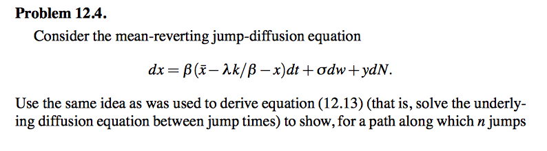Problem 12 4 Consider The Mean Reverting