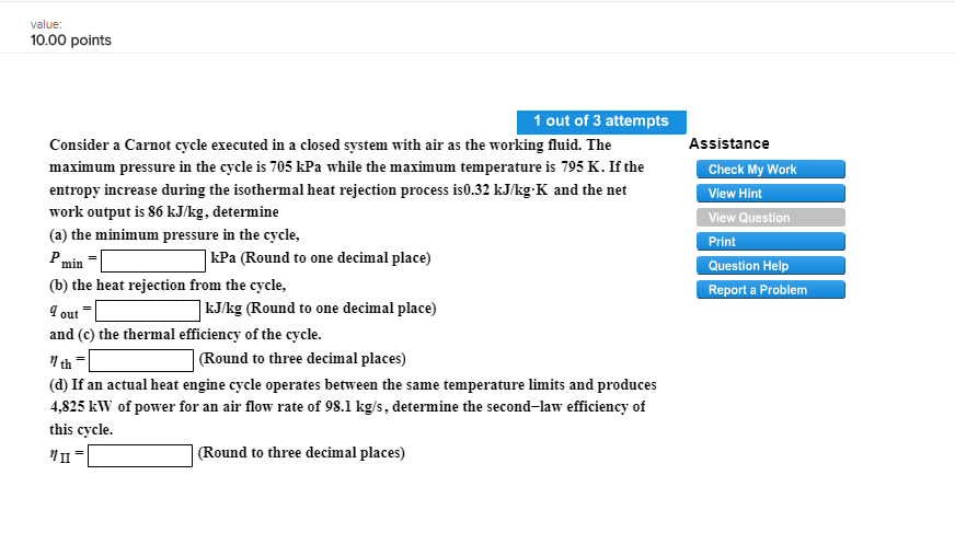 Solved Consider a Carnot cycle executed in a closed system | Chegg.com