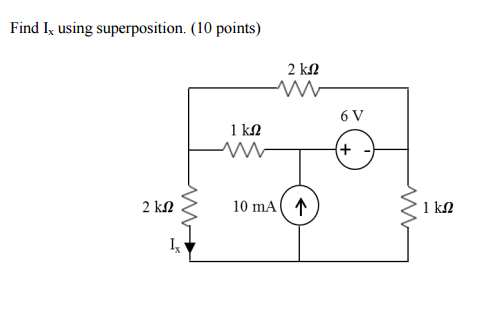 Solved Find I_x using superposition. | Chegg.com