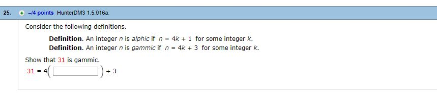 Solved 25. -14 points HunterDM3 1.5.016a Consider the | Chegg.com