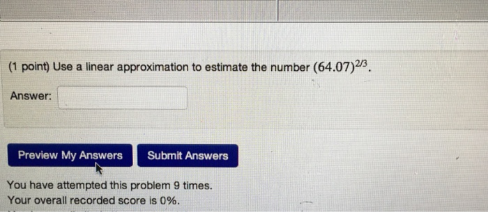 Solved Use a linear approximation to estimate the number | Chegg.com