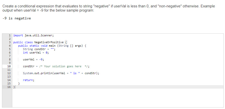 Solved Create A Conditional Expression That Evaluates To
