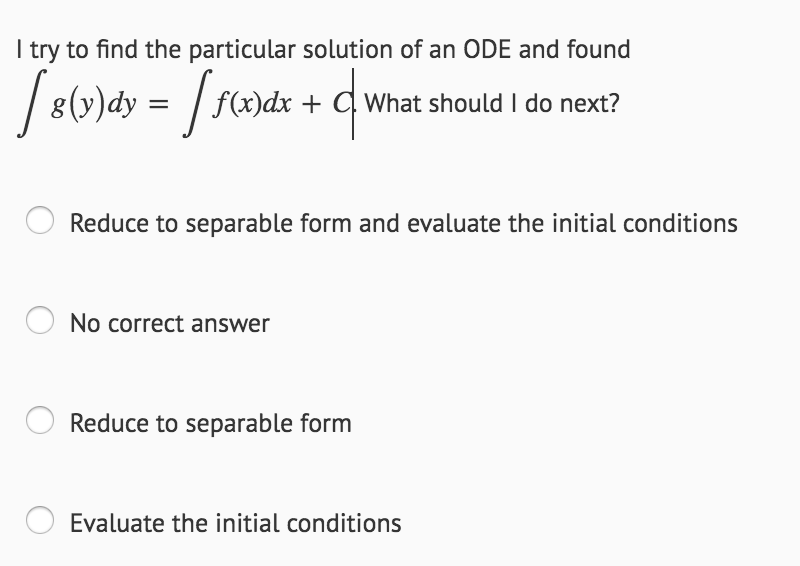 Solved I try to find the particular solution of an ODE and | Chegg.com