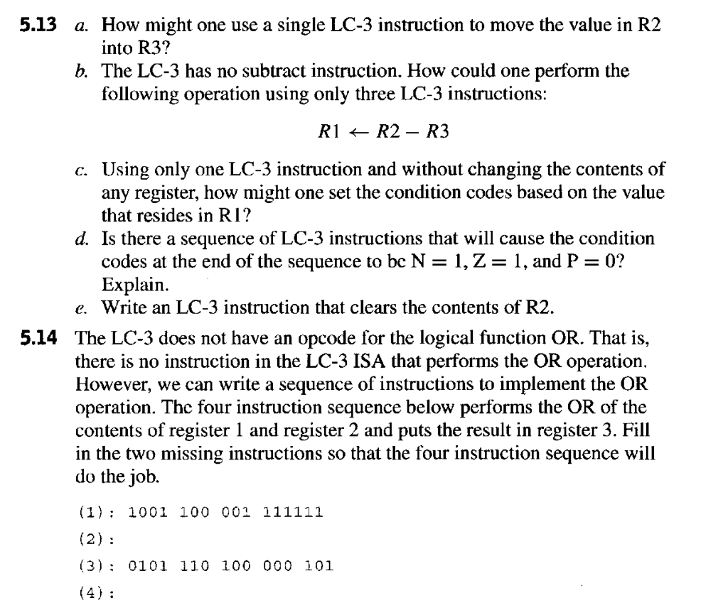 Solved 5.1 Given instructions ADD, JMP, LEA, and NOT, | Chegg.com