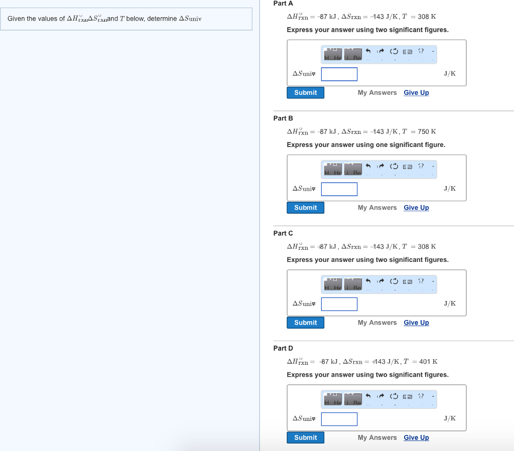 Solved Given the values of Delta and T below, determine | Chegg.com