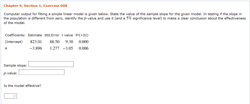 Solved Chapter 9, Section 1, Exercise 002 Use the computer | Chegg.com