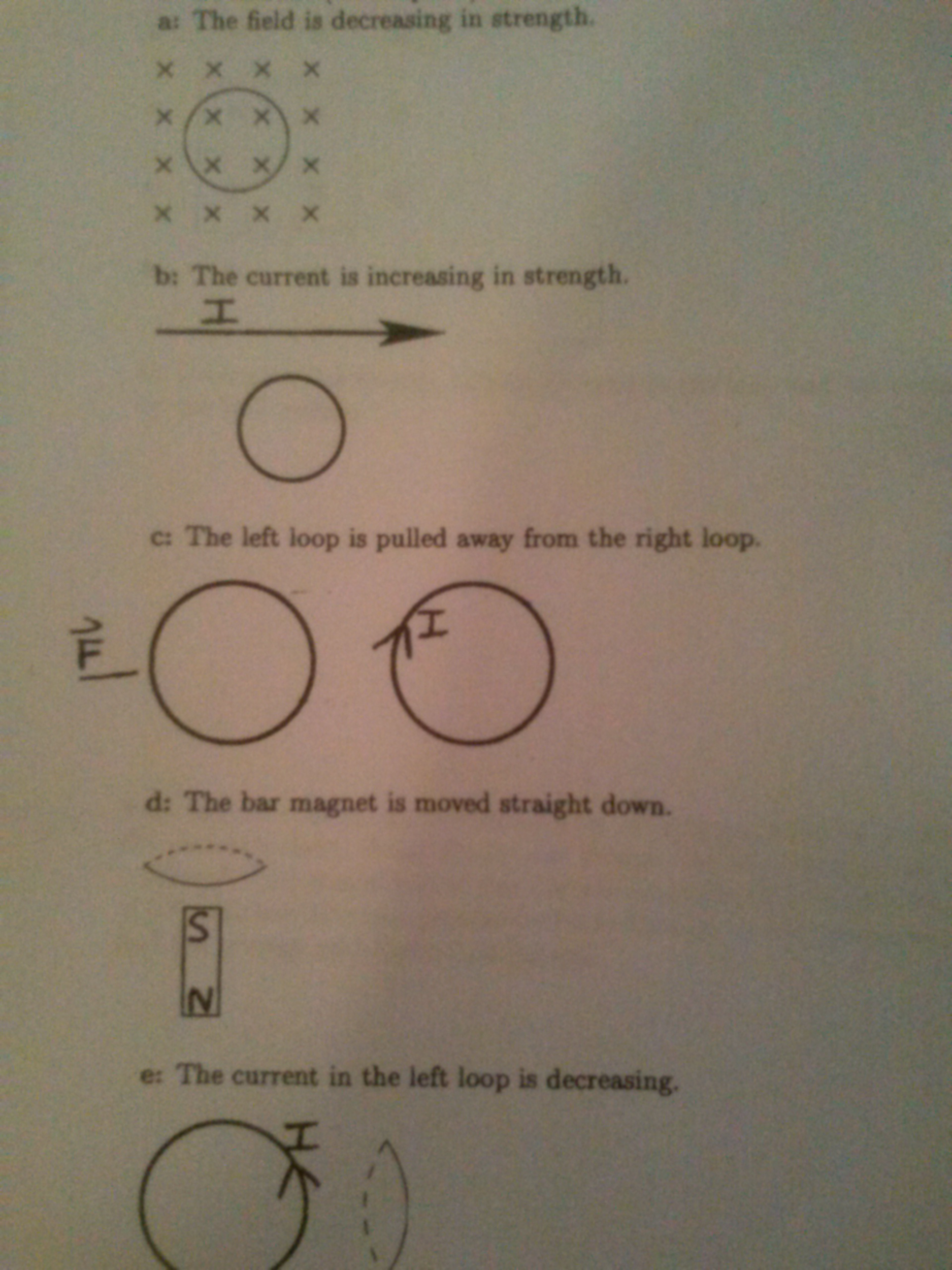 Solved Determine and explain the direction of the induced | Chegg.com