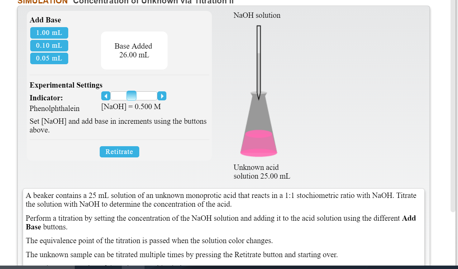 Solved At The Bottom It Says Enter The Concentration Of