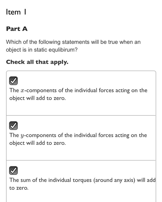 Solved Which of the following statements will be true when | Chegg.com