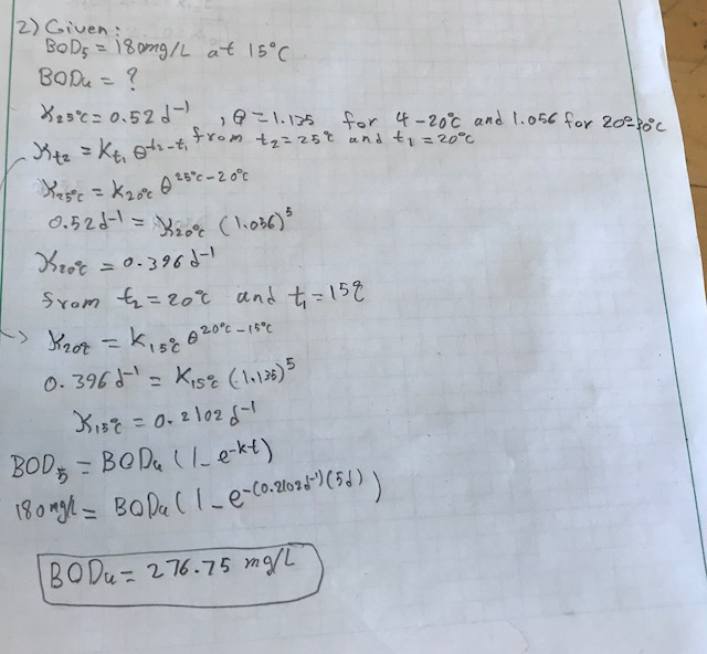 Solved Graph the BOD as a function of time for the previous | Chegg.com