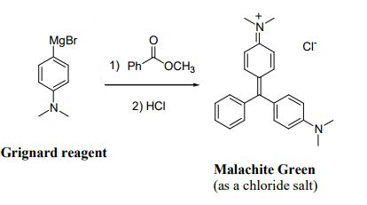 Solved MgBr Cr 1) Ph OCH3 2) HCI Grignard reagent Malachite | Chegg.com