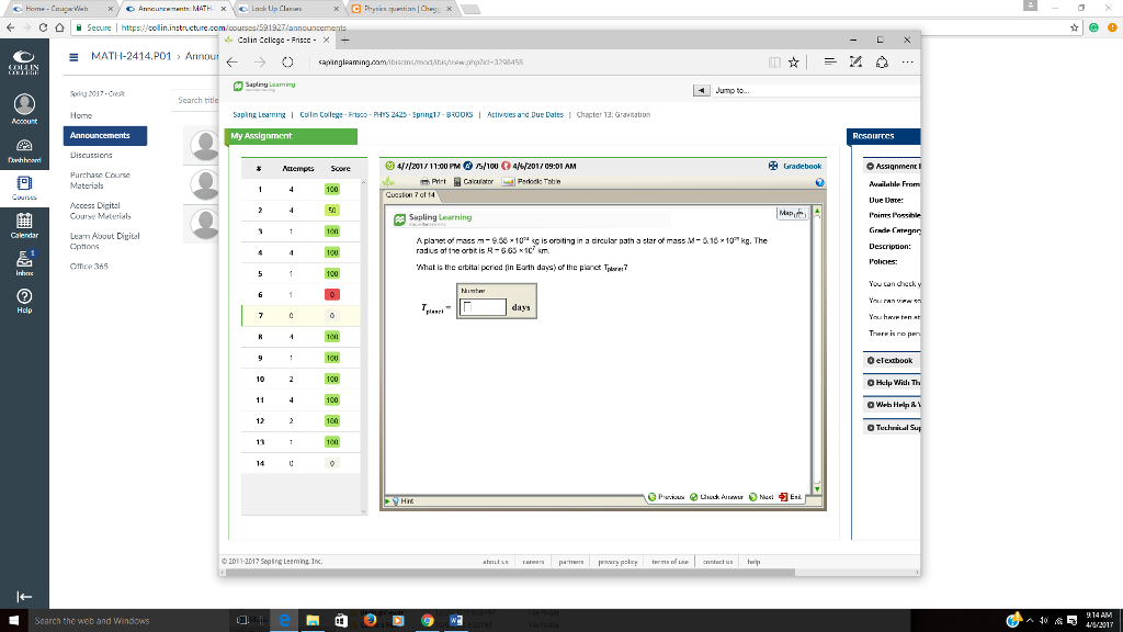 Solved Home Anne C Secure I https//colin.instructure com | Chegg.com