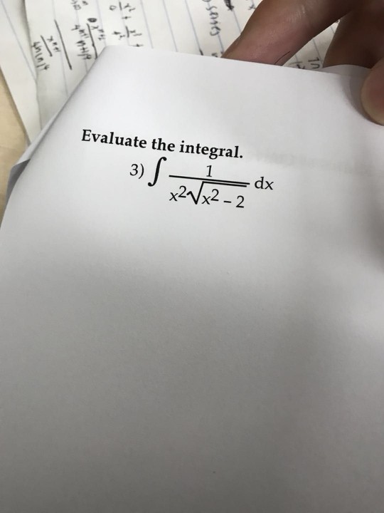 Solved Evaluate the integral. 3) dx | Chegg.com