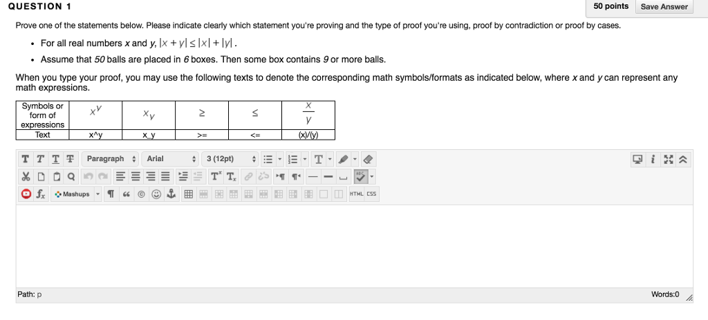 Solved Prove one of the statements below. Please indicate | Chegg.com