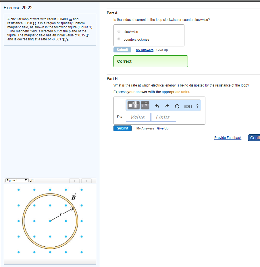 Solved A circular loop of wire with radius 0.0400 m and | Chegg.com