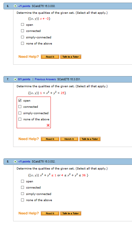 Solved Determine the qualities of the given set. (Select all | Chegg.com