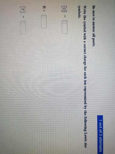 Solved Write the symbol with a compel charge for each ion | Chegg.com