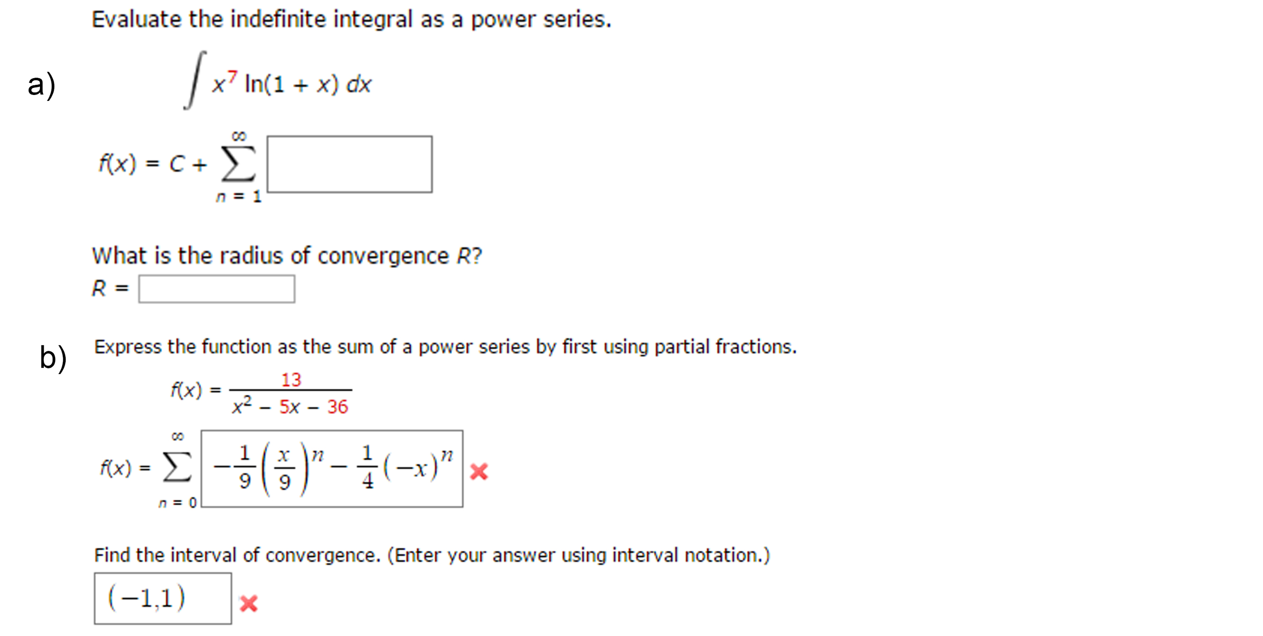 Solved Evaluate the indefinite integral as a power series. | Chegg.com