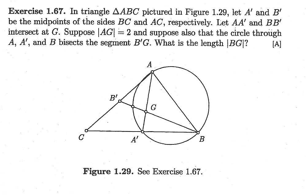 Solved In triangle Delta ABC pictured in Figure 1.29, let A' | Chegg.com