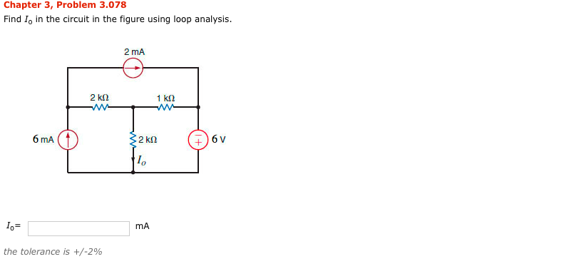 Solved Chapter 3 Problem 3078 Find Io In The Circuit In