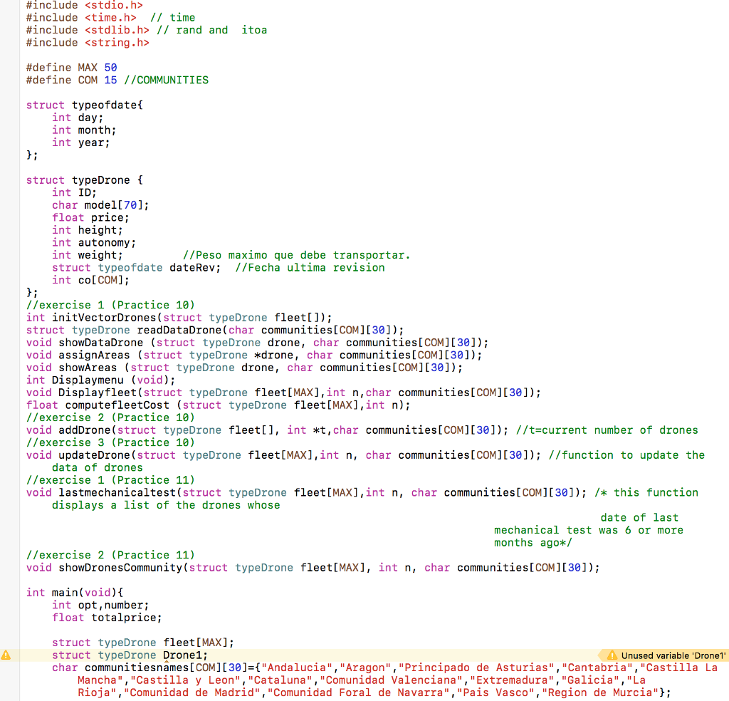 Solved I am working on a program on Xcode, however, I have | Chegg.com