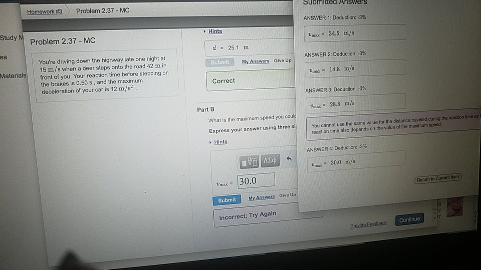 Solved Homework #3 Problem 2.37-Mc Submltted Answers ANSWER | Chegg.com