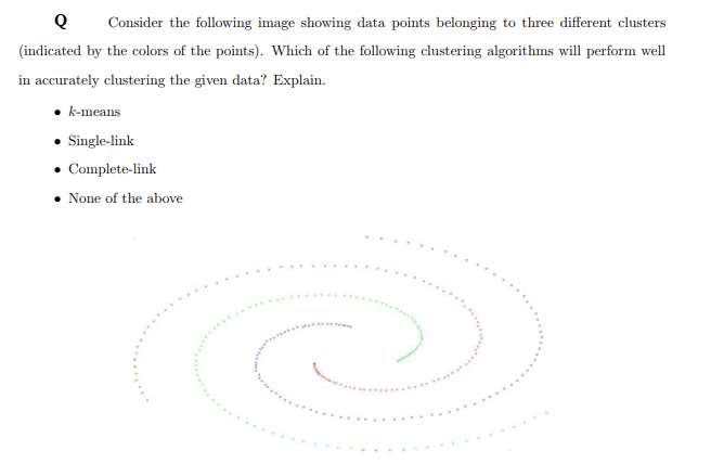 Consider The Following Image Showing Data Points