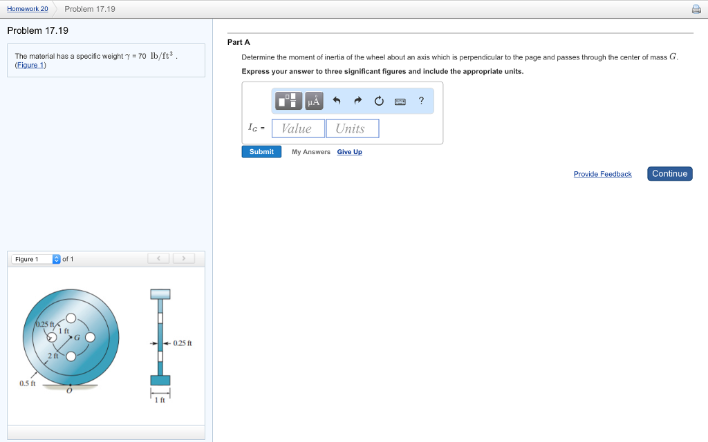Solved The material has a specific weight 7 = 70 lb/ft3. | Chegg.com