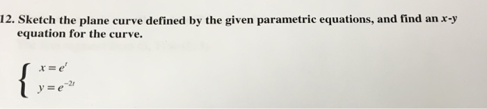 Solved Sketch the plane curve defined by the given | Chegg.com
