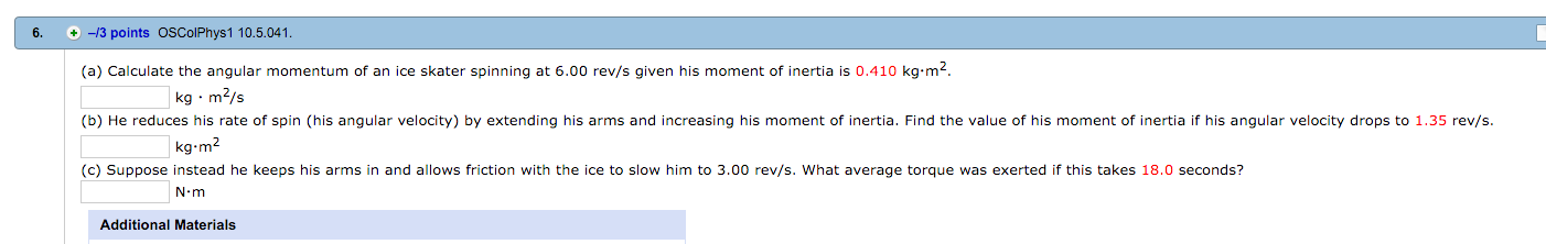 Solved Calculate the angular momentum of an ice skater | Chegg.com