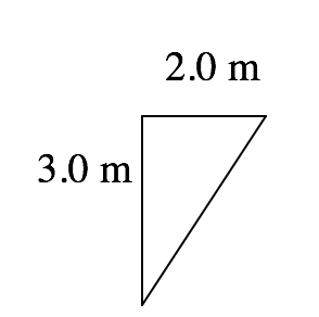 Solved A triangular aquarium window with dimensions as shown | Chegg.com