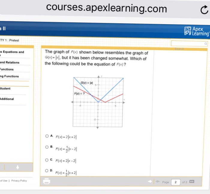 Solved courses.apexlearning.com Apex Learning TY 1: Pretest | Chegg.com
