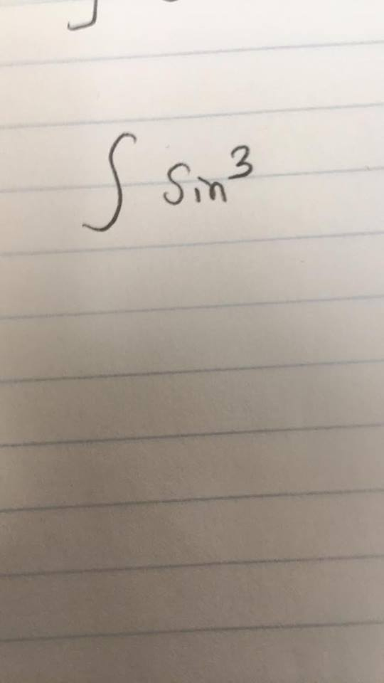 Solved integral sin^3 | Chegg.com