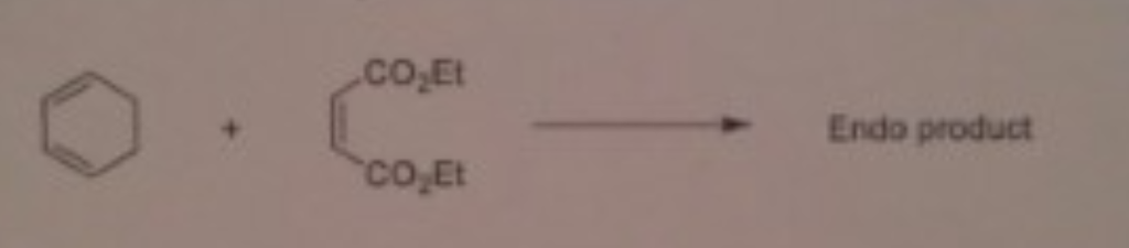 Solved draw the endo product through Diels-Alder reaction of | Chegg.com