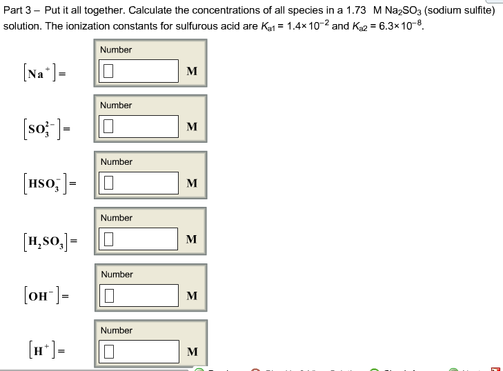 Solved Put it all together. Calculate the concentrations of | Chegg.com