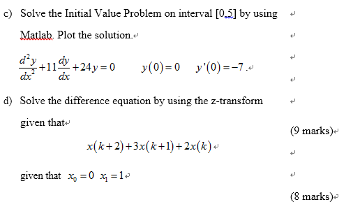 Solved Solve The Initial Value Problem On Interval 0 5 By 5246