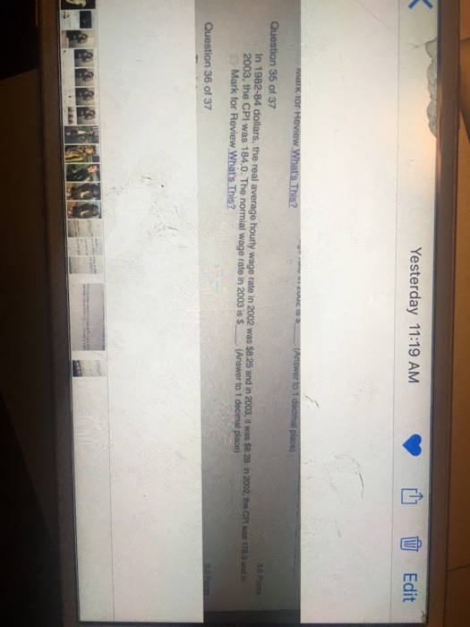 Solved In 1982-84 dollars, the real average hourly wage rate | Chegg.com