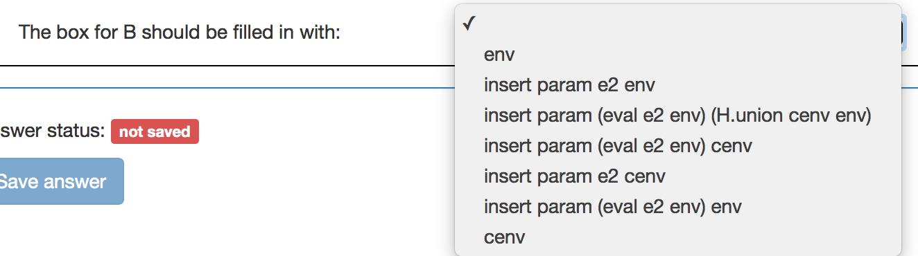Solved Consider the following code, an evaluator for | Chegg.com