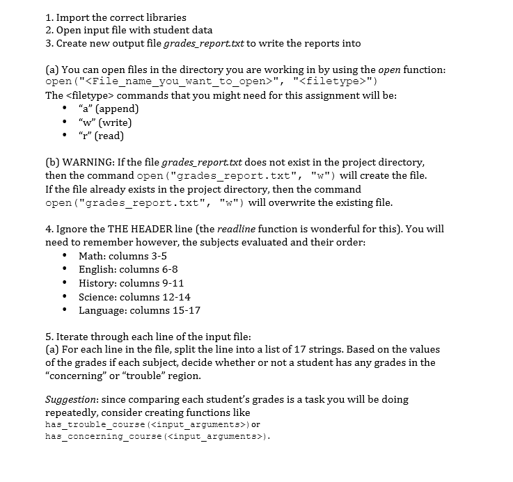 Your task: You need to generate a report that tells | Chegg.com